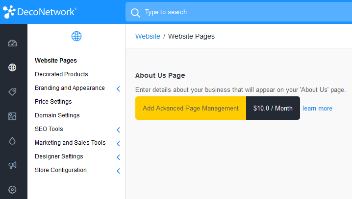 Using the Admin Interface – DecoNetwork Help