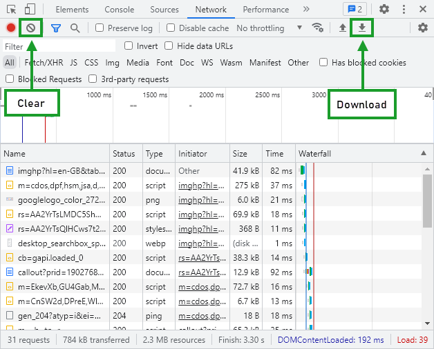 Generating A Network Log Har File For Troubleshooting Deconetwork Help 