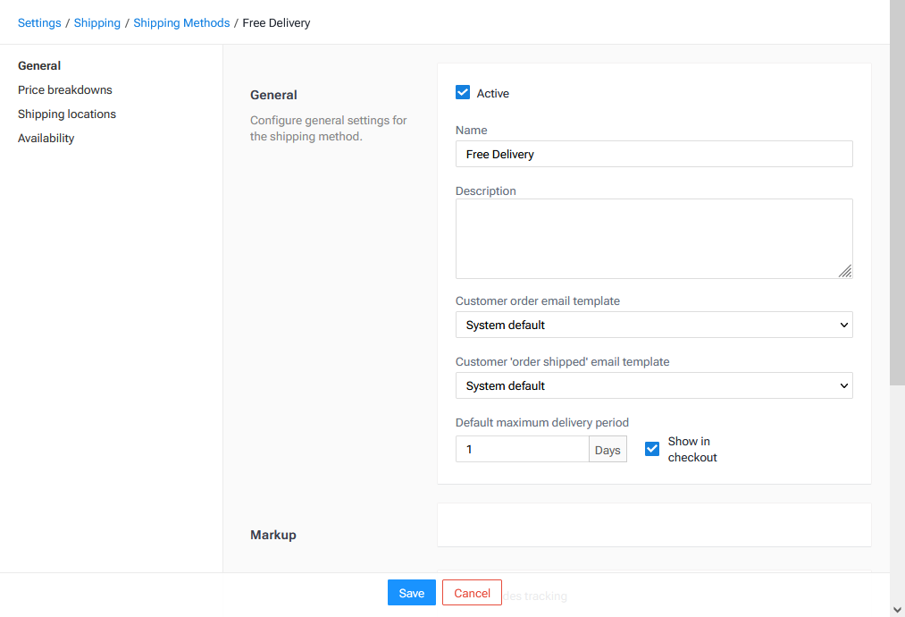 Enable tracking for a custom shipping method – DecoNetwork Help