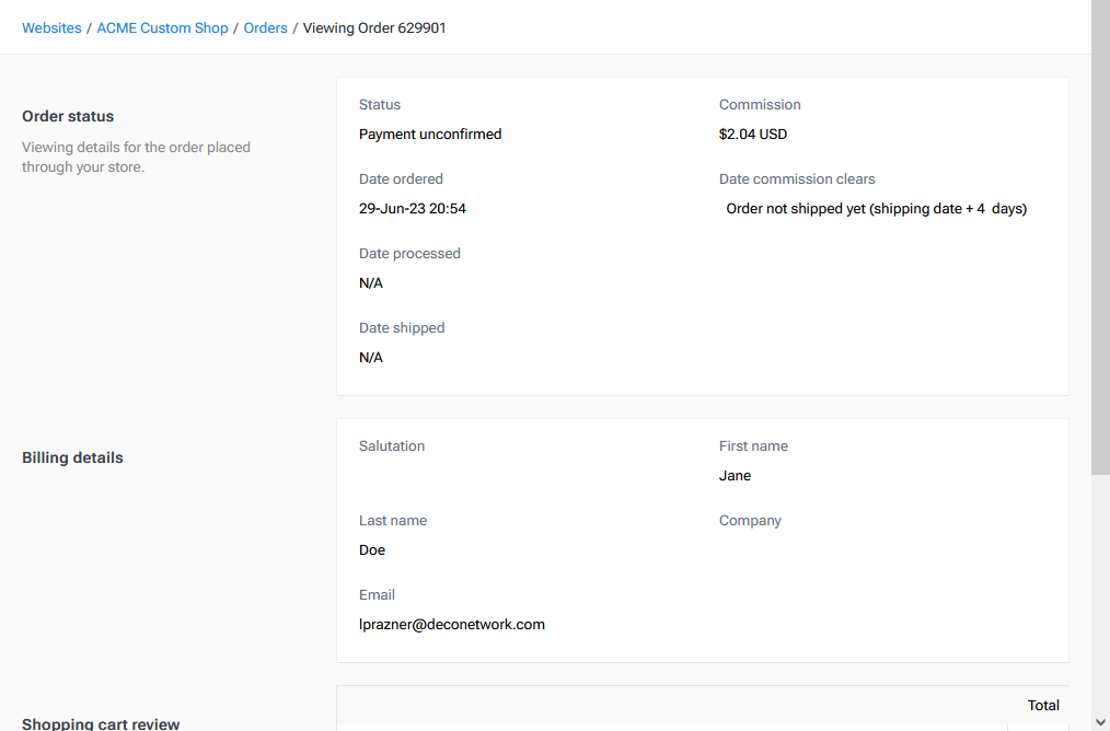 Affiliate Store Orders – DecoNetwork Help