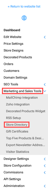 Promote Affiliate Stores – DecoNetwork Help
