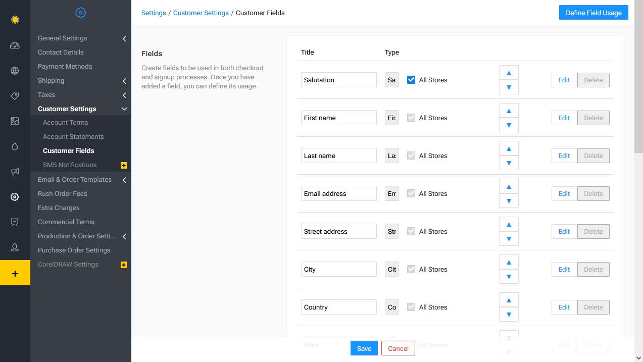 Set Which Customer Fields Are Visible Deconetwork Help
