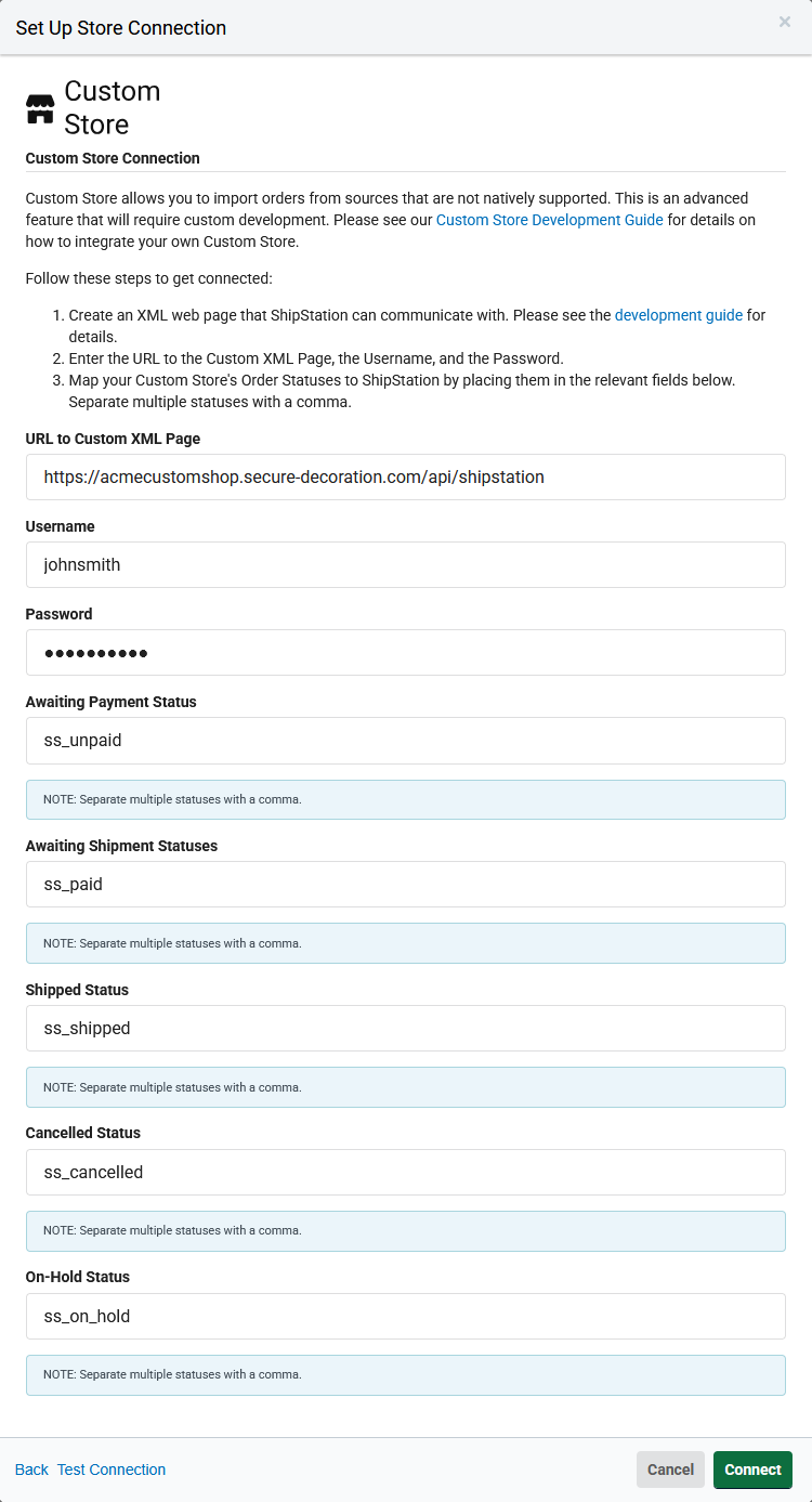 Connect with ShipStation for live shipping estimates – DecoNetwork Help