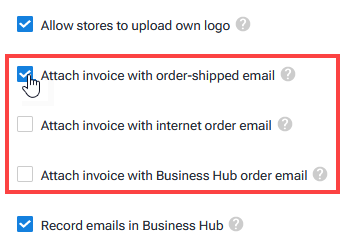 Set which emails will include invoice as an attachment – DecoNetwork Help