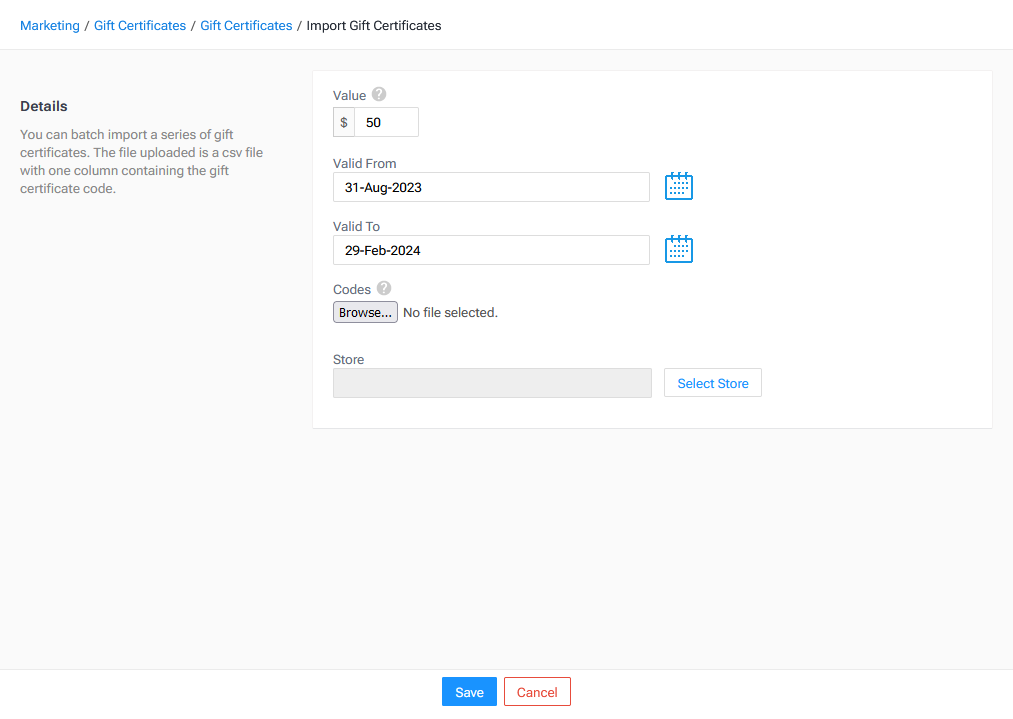 Generate gift certificates in bulk – DecoNetwork Help