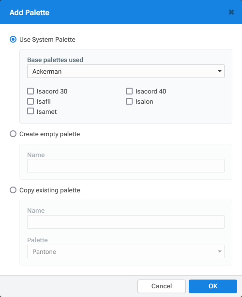 Configure Color Palettes For Embroidery Deconetwork Help