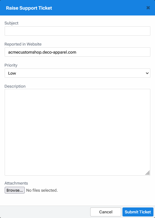 Submit a Support Ticket – DecoNetwork Help