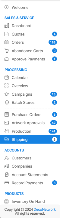 Shipping List – DecoNetwork Help