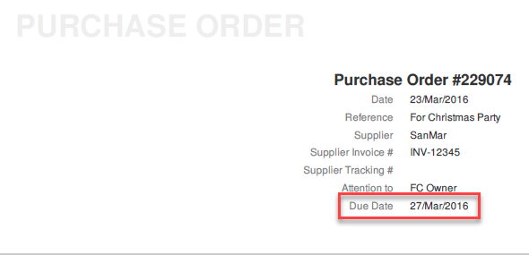 How to Include the Requested Due Date in the Purchase Order Template ...