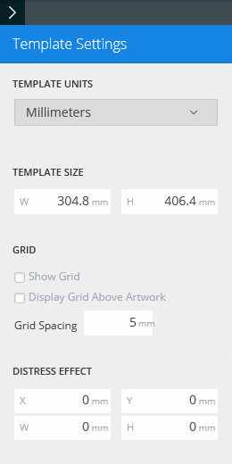 Configure a design template's settings – DecoNetwork Help