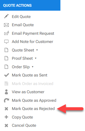 Reject Quote – DecoNetwork Help