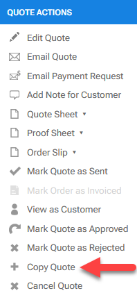 Copy quote – DecoNetwork Help