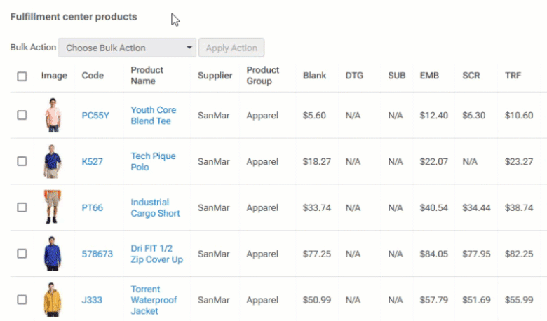 Assign product group in bulk – DecoNetwork Help
