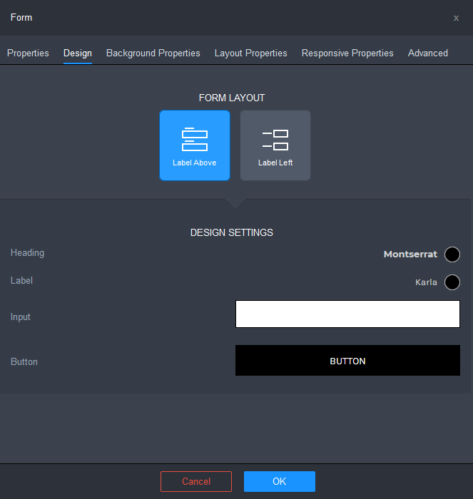 Form Widget – DecoNetwork Help