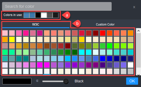 Using the Color Popup – DecoNetwork Help