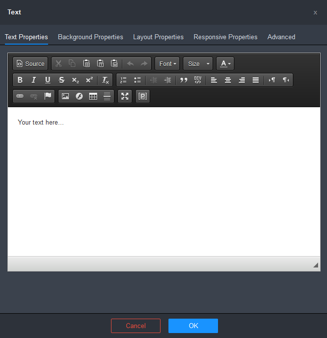 Text Widget – DecoNetwork Help