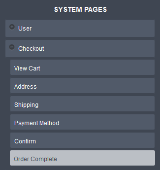 Configuring the Checkout - Order Complete system page design settings ...