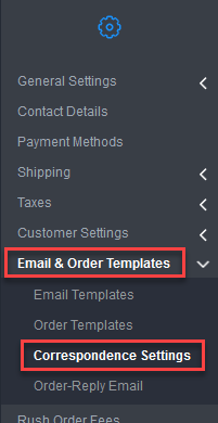 Correspondence Settings – DecoNetwork Help