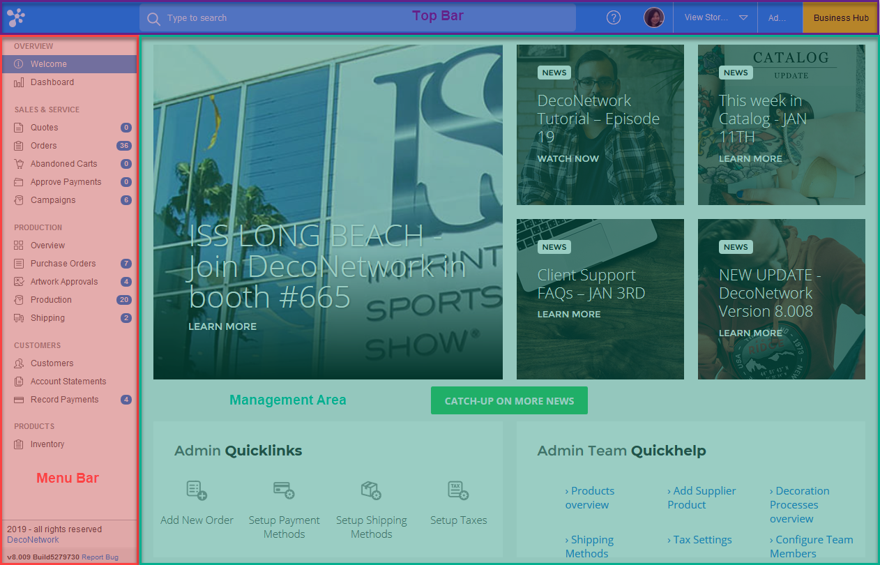 Using the Business Hub Interface – DecoNetwork Help