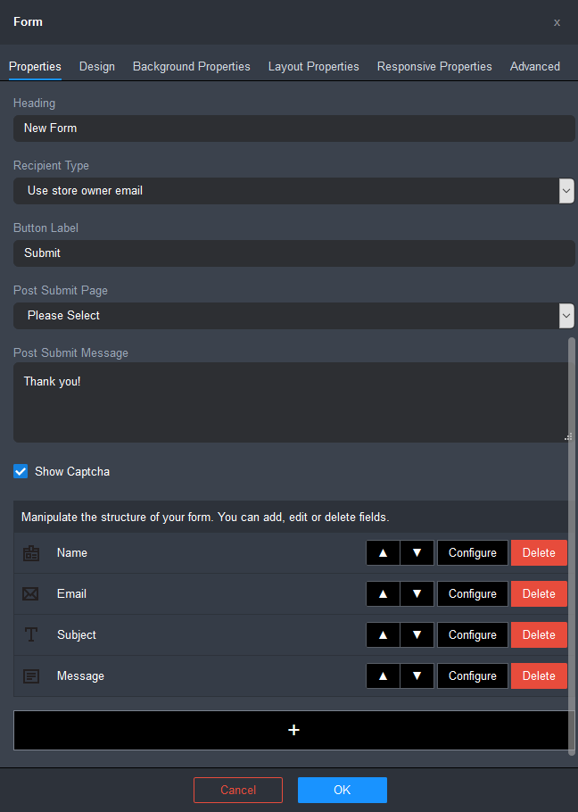 Form Widget – DecoNetwork Help