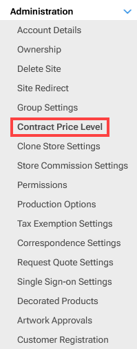 Store Contract Price Levels – DecoNetwork Help