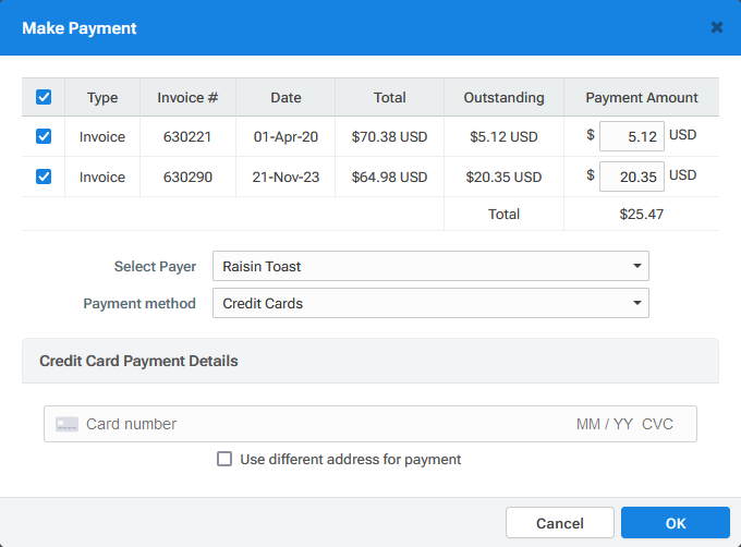 Process payments for a company – DecoNetwork Help