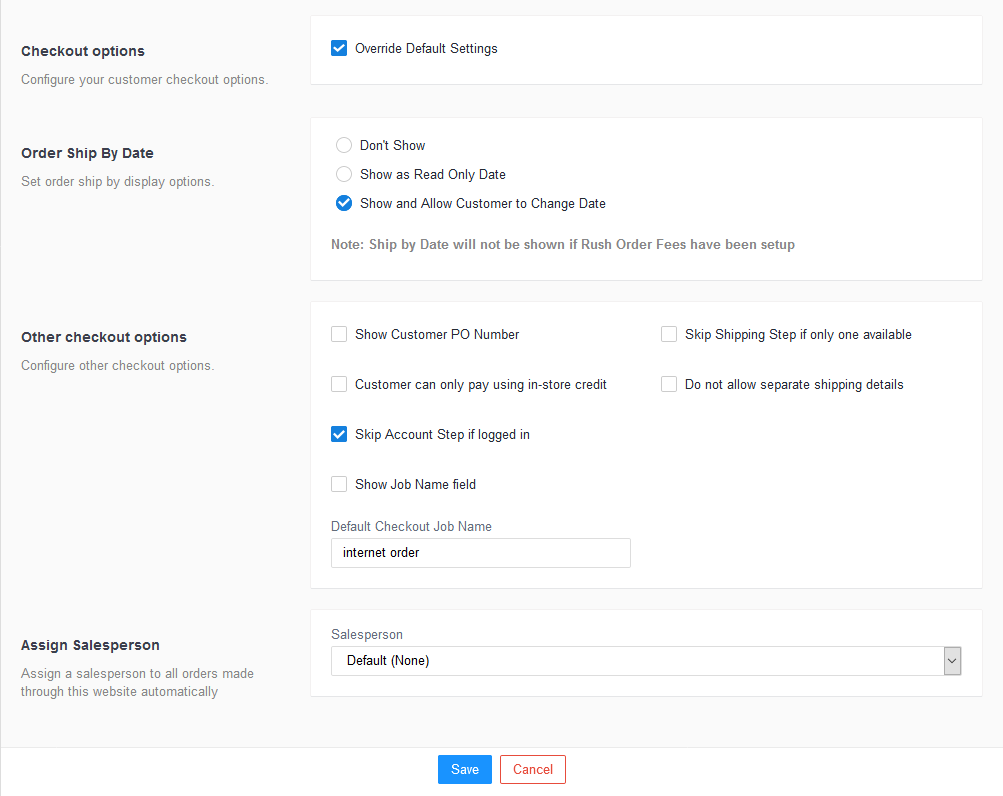 Store Checkout Options – DecoNetwork Help