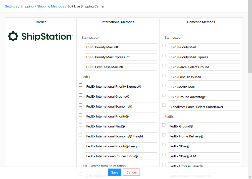 How to Configure Shipping Methods & Connect Shipstation in DecoNetwork – DecoNetwork Help